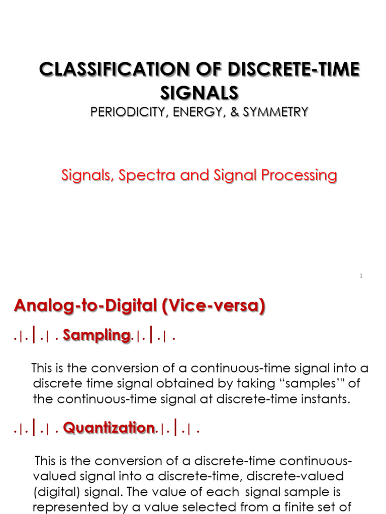 Module2 Classification of Discrete Time Signals | PDF Module2 Classification of Discrete Time Signals | PDF