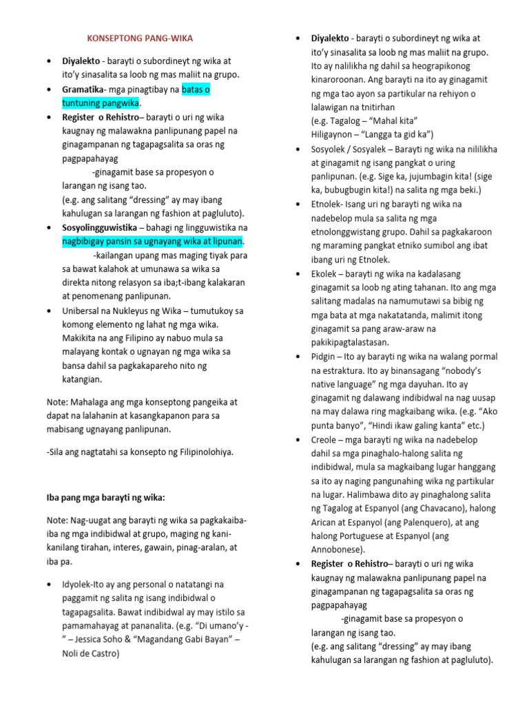 Reviewer Filipinolohiya Midterm | PDF
