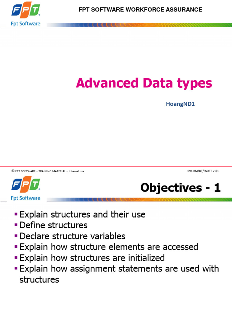 Advanced Data Types | PDF | Pointer (Computer Programming) | Object ... Advanced Data Types | PDF | Pointer (Computer Programming) | Object ...