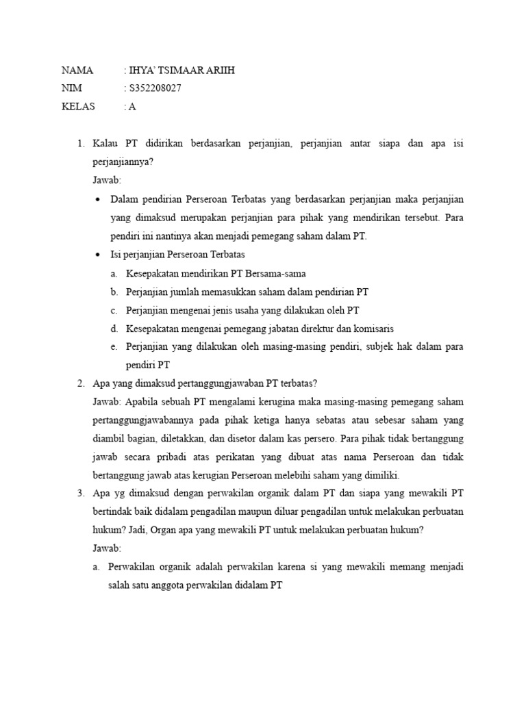 Tugas Pak Mul 2 | PDF | Hukum