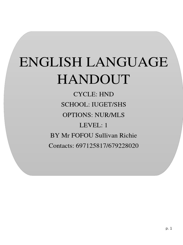 English Expression SHS-HND 1 | PDF | Radiology | Medical Imaging