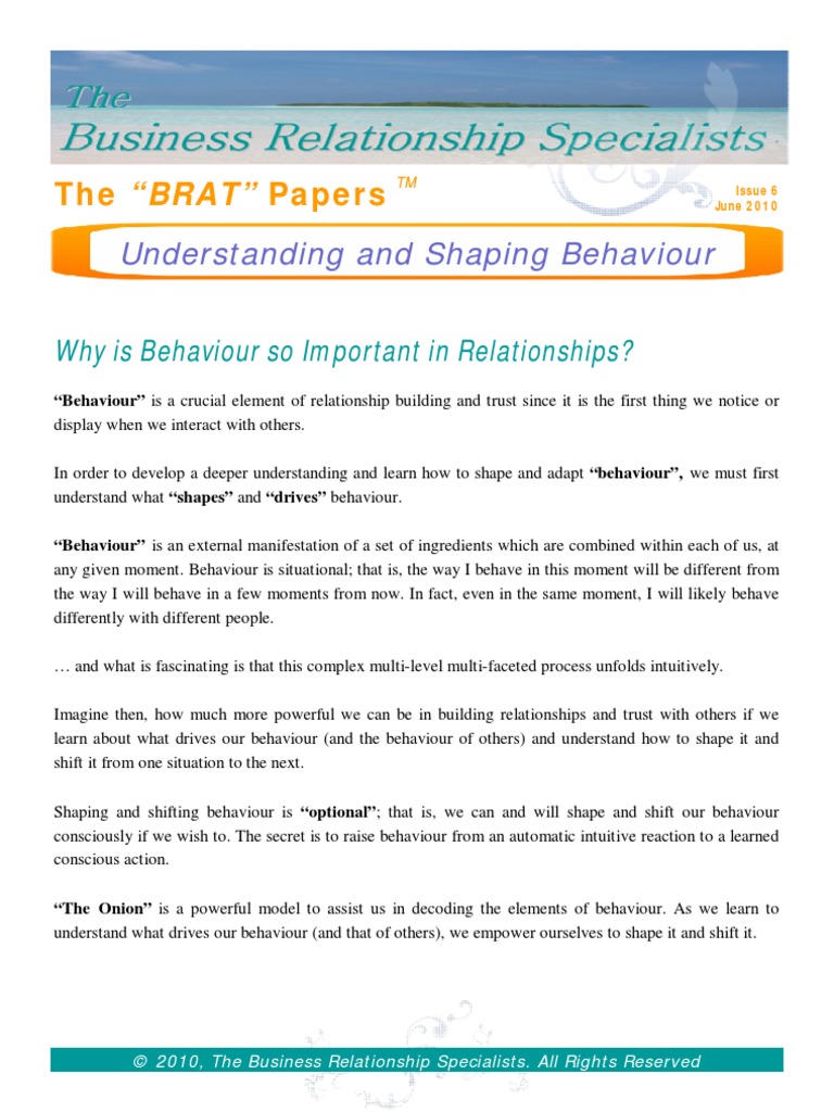 The BRAT Papers - Issue 6 | PDF | Motivation | Motivational