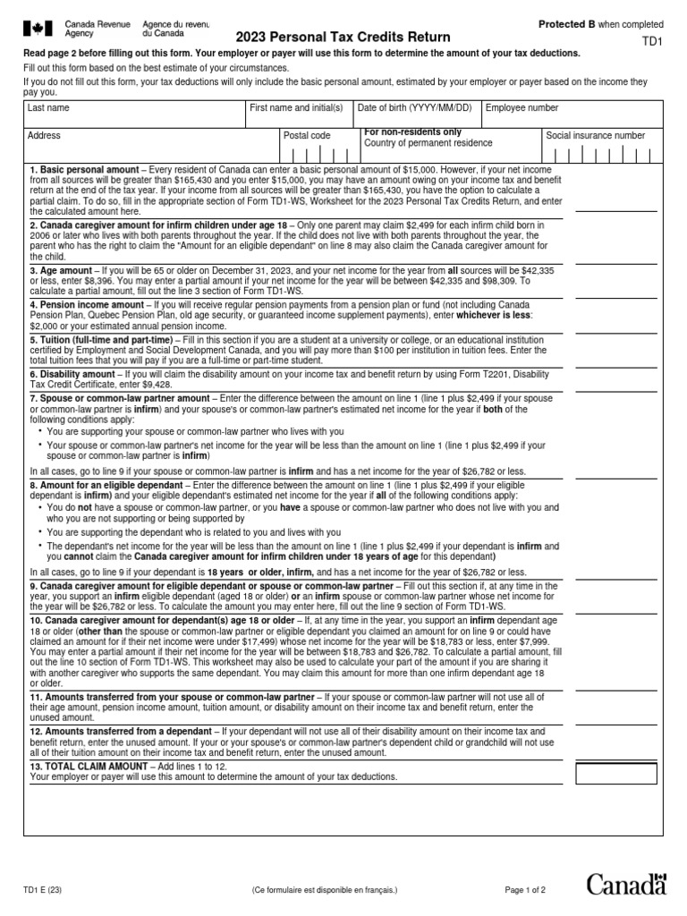 2023 Federal Tax Form | PDF