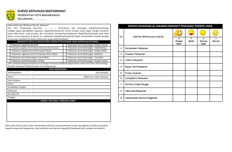 CONTOH Kuesioner SKM | PDF | Karier & Perkembangan