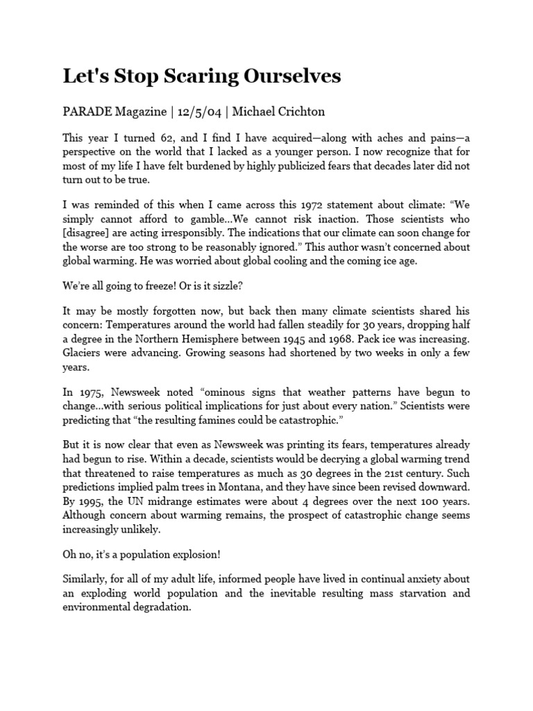 AA 099 Let's Stop Scaring Ourselves | PDF