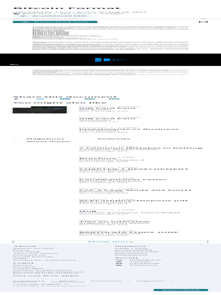 Bitcoin Format Pdf Pdf