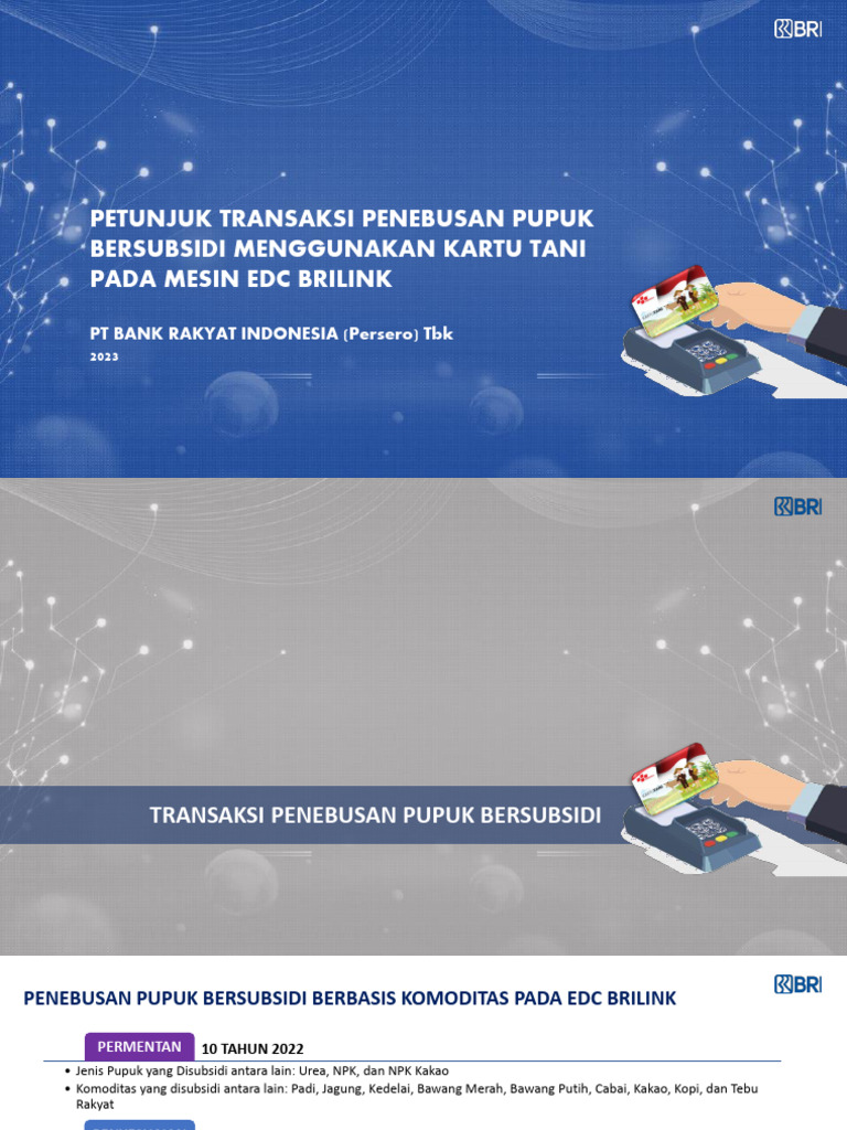 Lamp 1 Petunjuk Penebusan Pupuk Bersubsidi Berbasis Komoditas Eks - 1 | PDF