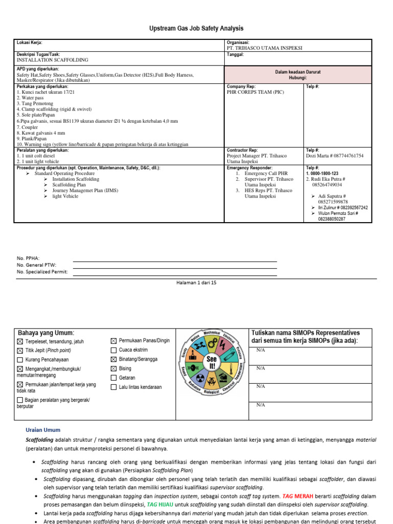 Jsa Scaffolding Install New | PDF