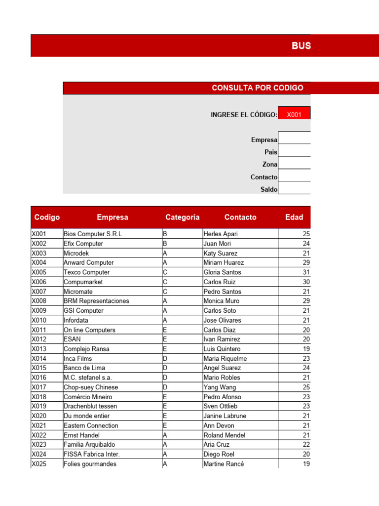 Practica 1 BuscarV | PDF