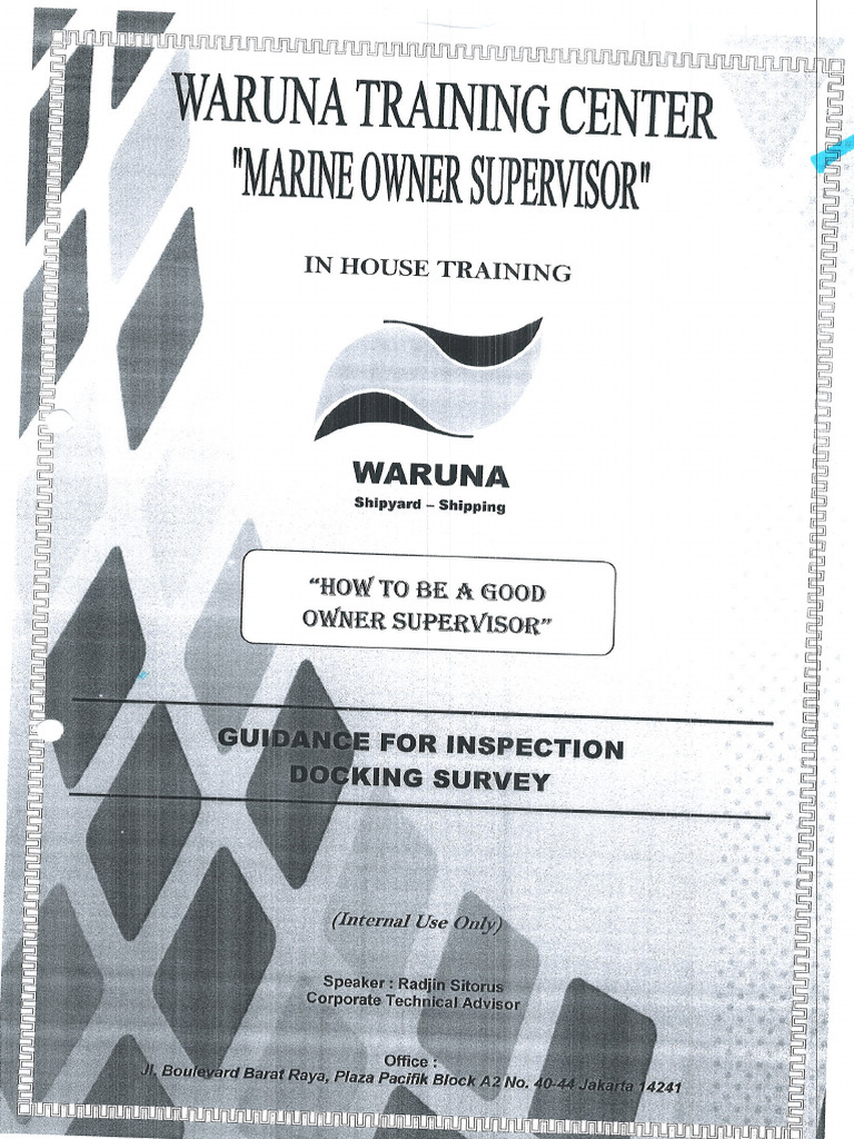 18 Guidance For Inspection Docking Survey | PDF