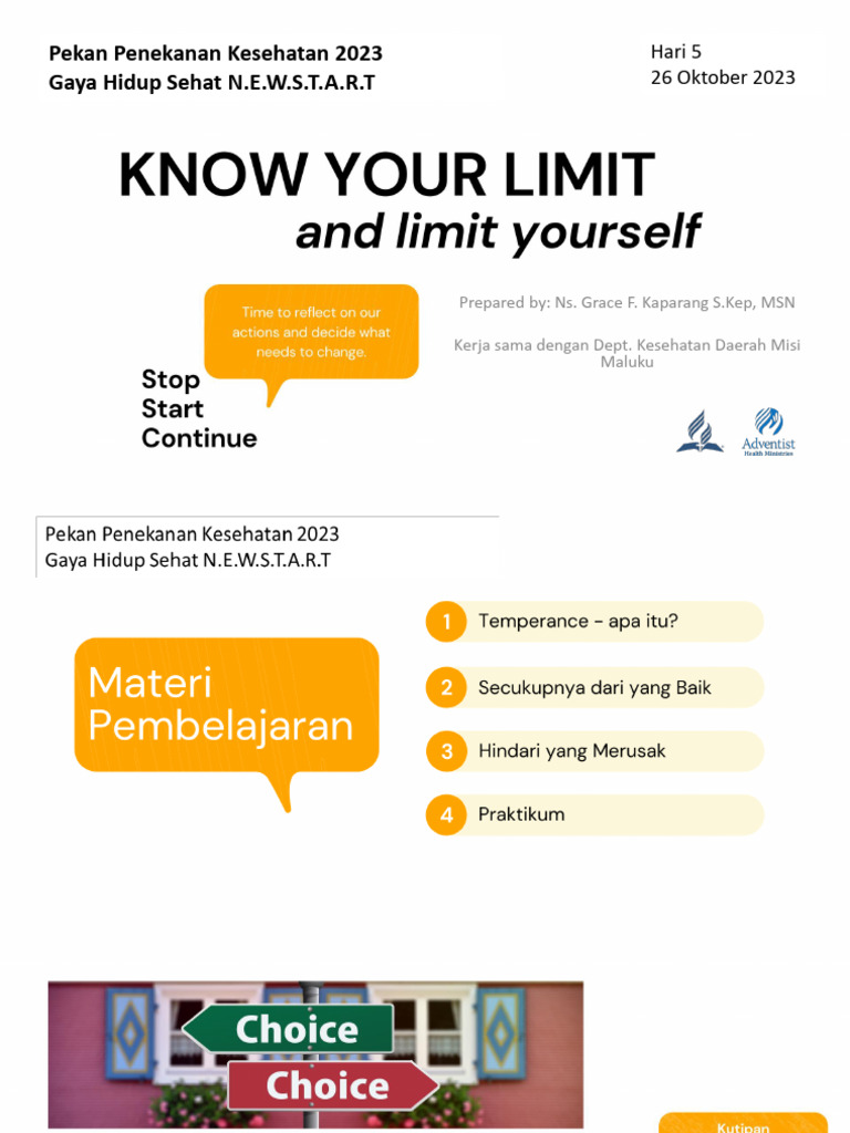Know Your Limits - and Limit Yourself DMM | PDF