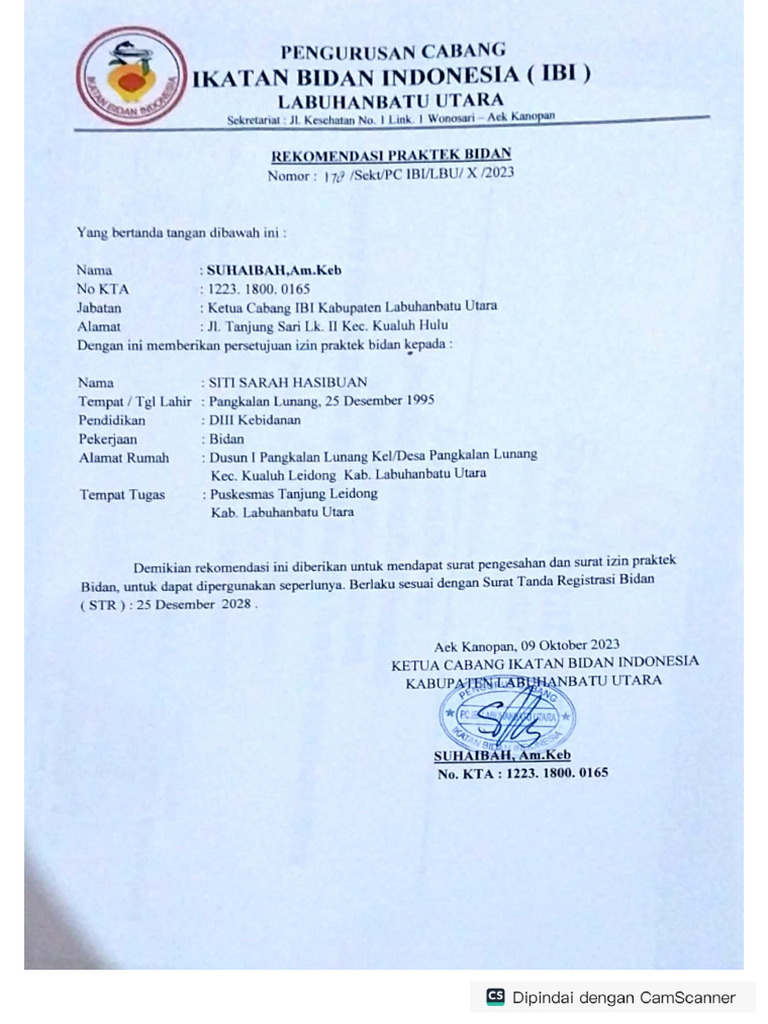 Rekomendasi Ibi Siti Sarah HSB | PDF