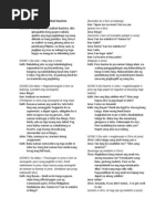 Seven Sundays (Script of Cutted Scenes) | PDF