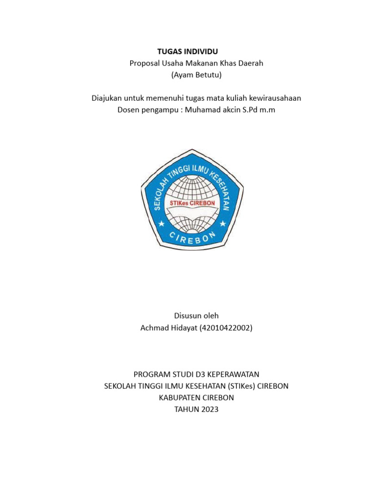 Contoh Proposal Makanan Khas Daerah Singkat | PDF Contoh Proposal Makanan Khas Daerah Singkat | PDF
