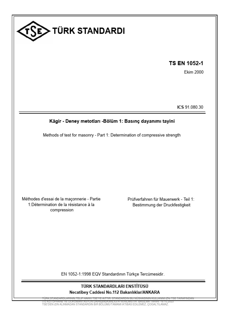TS en 1052 1 | PDF