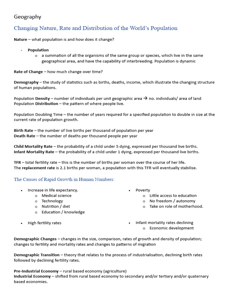 Geography Notes | PDF | Soil | Atmosphere Of Earth
