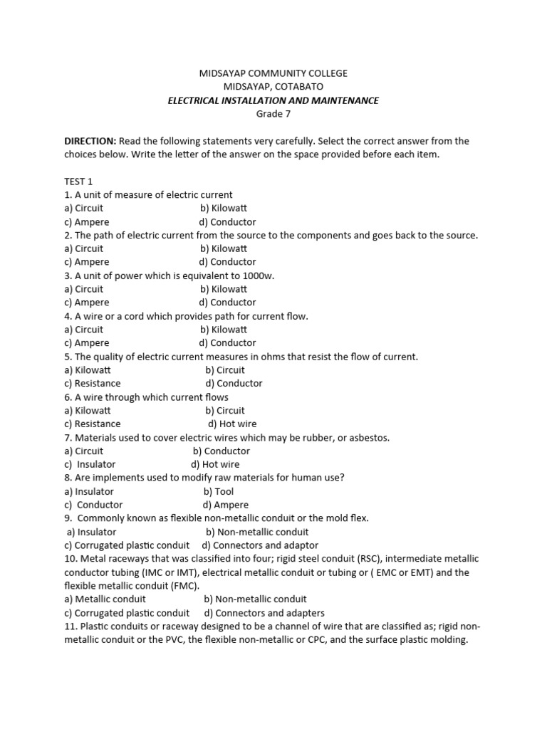 Exsam Grade 10 | PDF