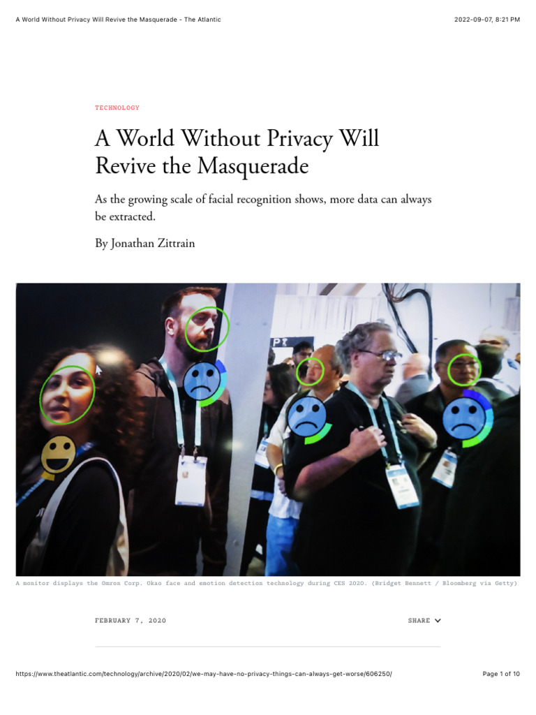 A World Without Privacy Will Revive The Masquerade | PDF | Privacy