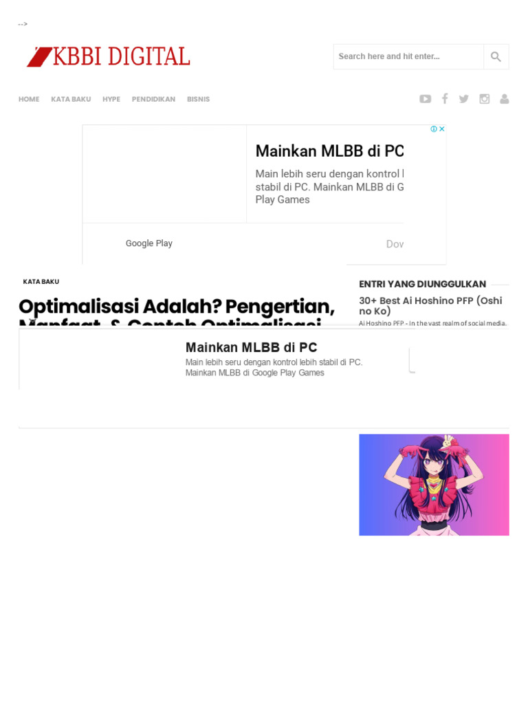 Optimalisasi Adalah - Pengertian, Manfaat, & Contoh Optimalisasi | PDF ...