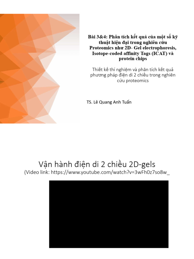 Bai34 - KT PT Hien Dai Proteomics-2D PAGE | PDF