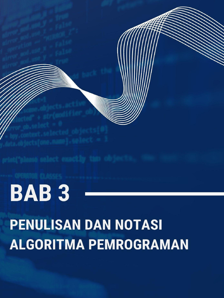 Modul PB 3 - Penulisan Dan Notasi Algoritma Pemrograman | PDF