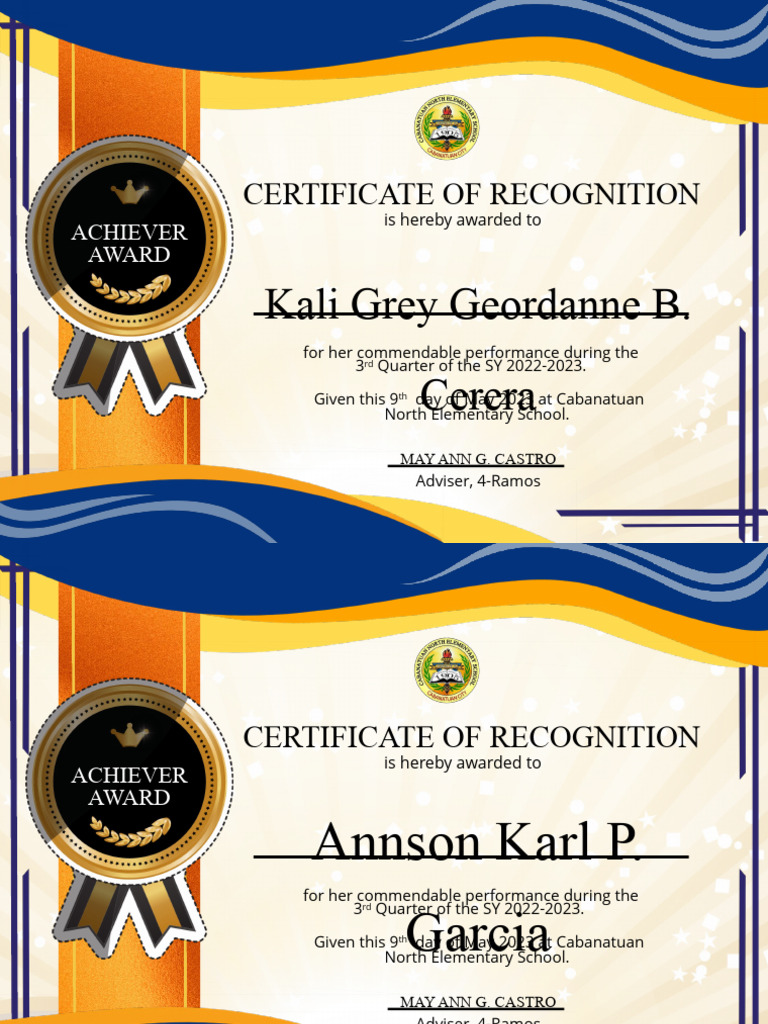 Achiever Award Cnes | PDF