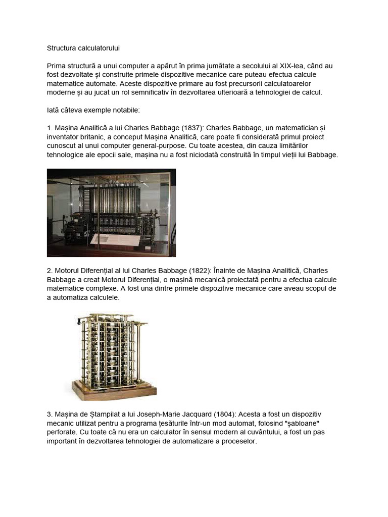 Structura Calculatorului | PDF