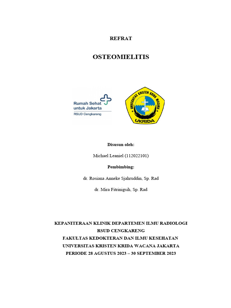 Makalah Refrat Radiologi - Michael Leaniel - 112022101 | PDF