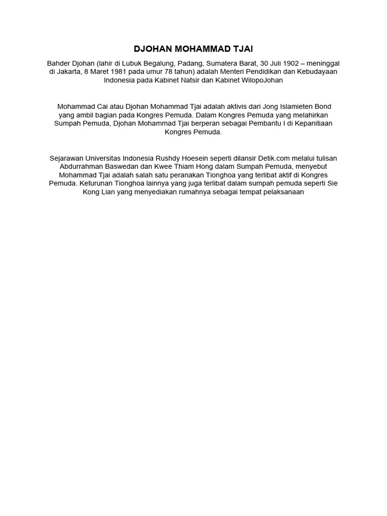 Johan Mohammad Cai | PDF