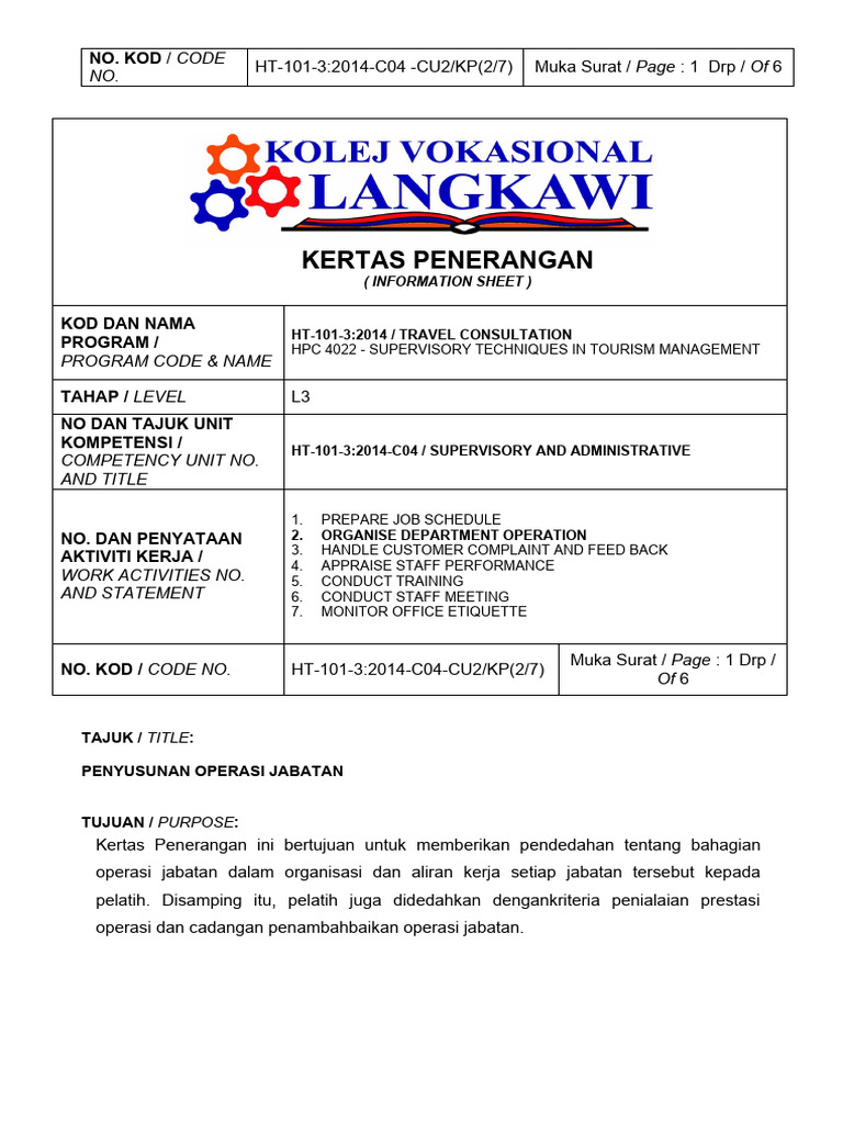 Kertas Penerangan Cu2 | PDF