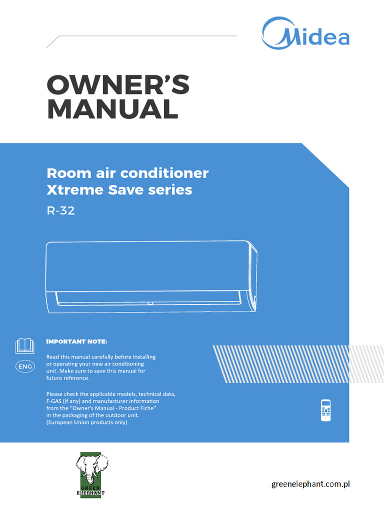 Midea Xtreme Save Air Conditioner Manual | PDF