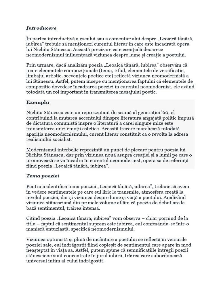 Introducere: Exemplu | PDF