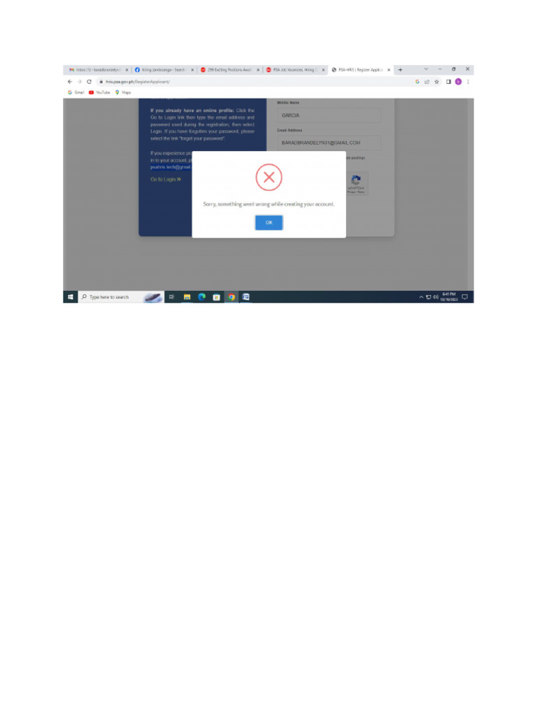 Problems With Registering | PDF