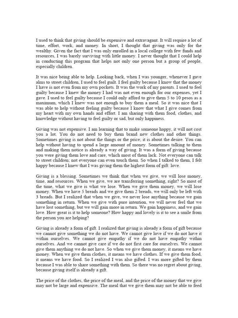 Reflection - NSTP | PDF