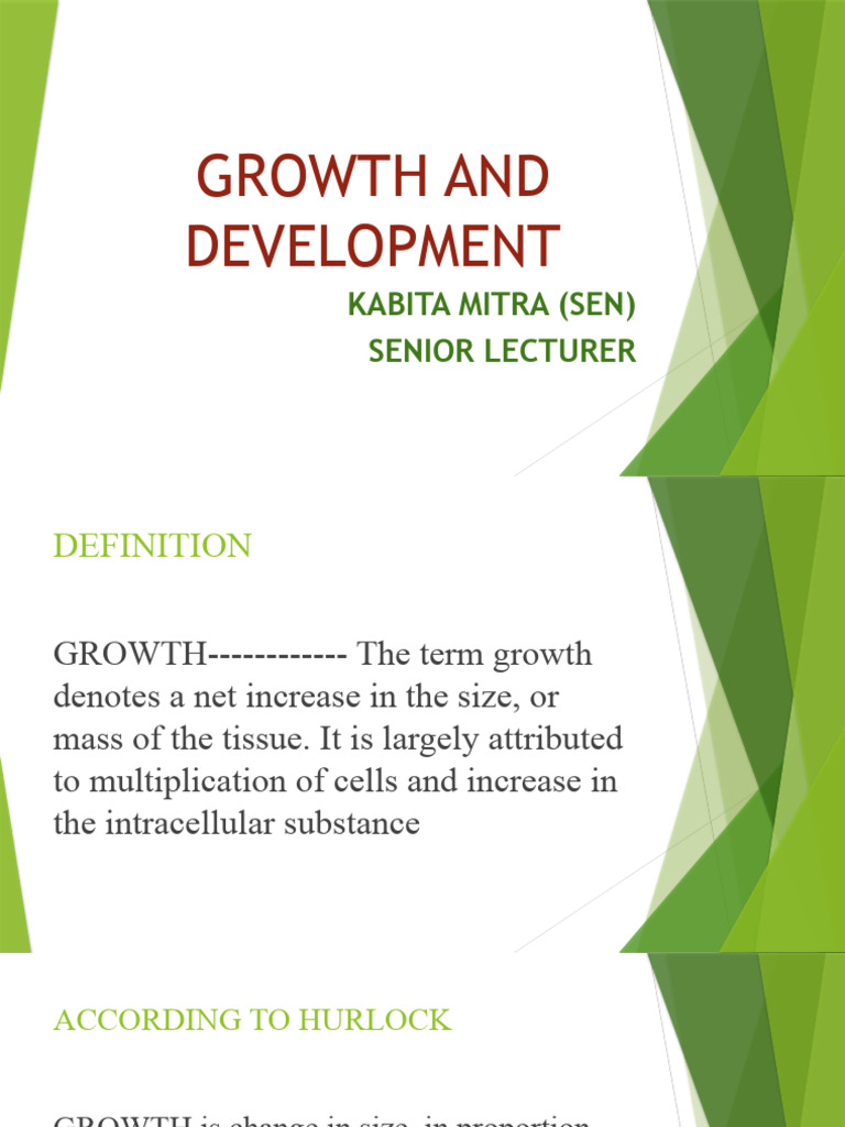Growth and Development | PDF | Prenatal Development | Developmental Biology