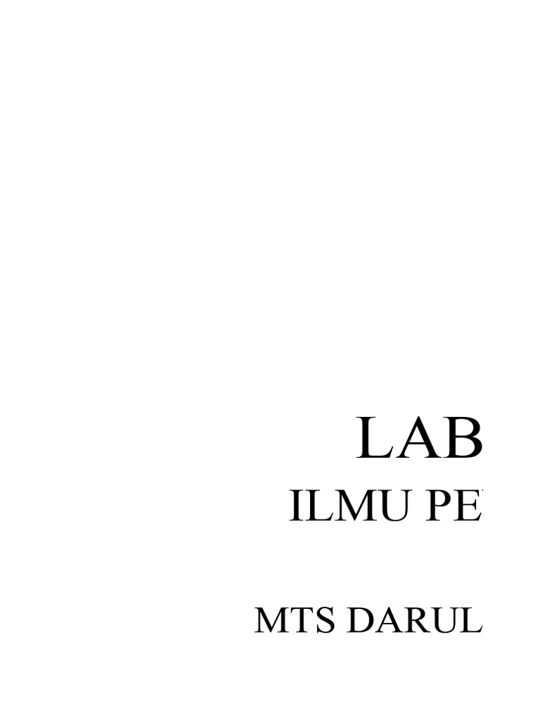 Laboratorium IPA MTS Darul Hikmah | PDF