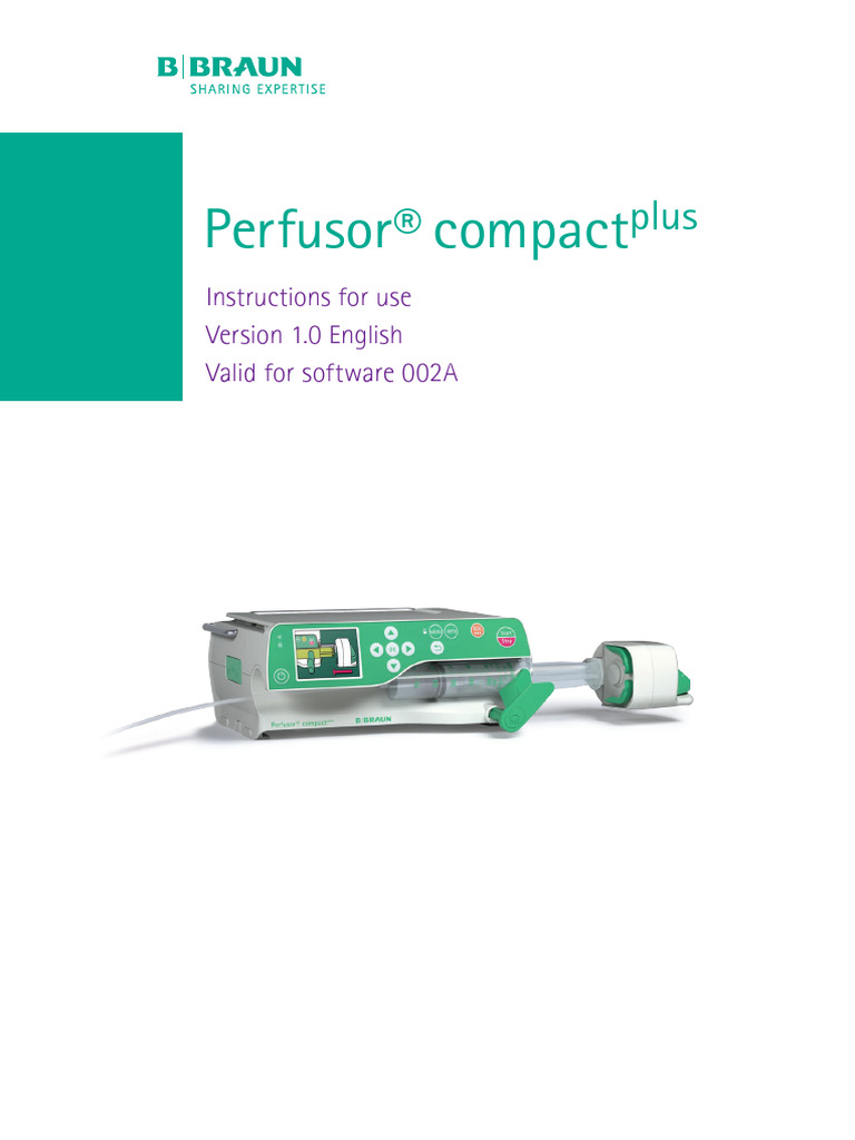 Perfusor Compact Plus | PDF | Intravenous Therapy | Electromagnetic ...