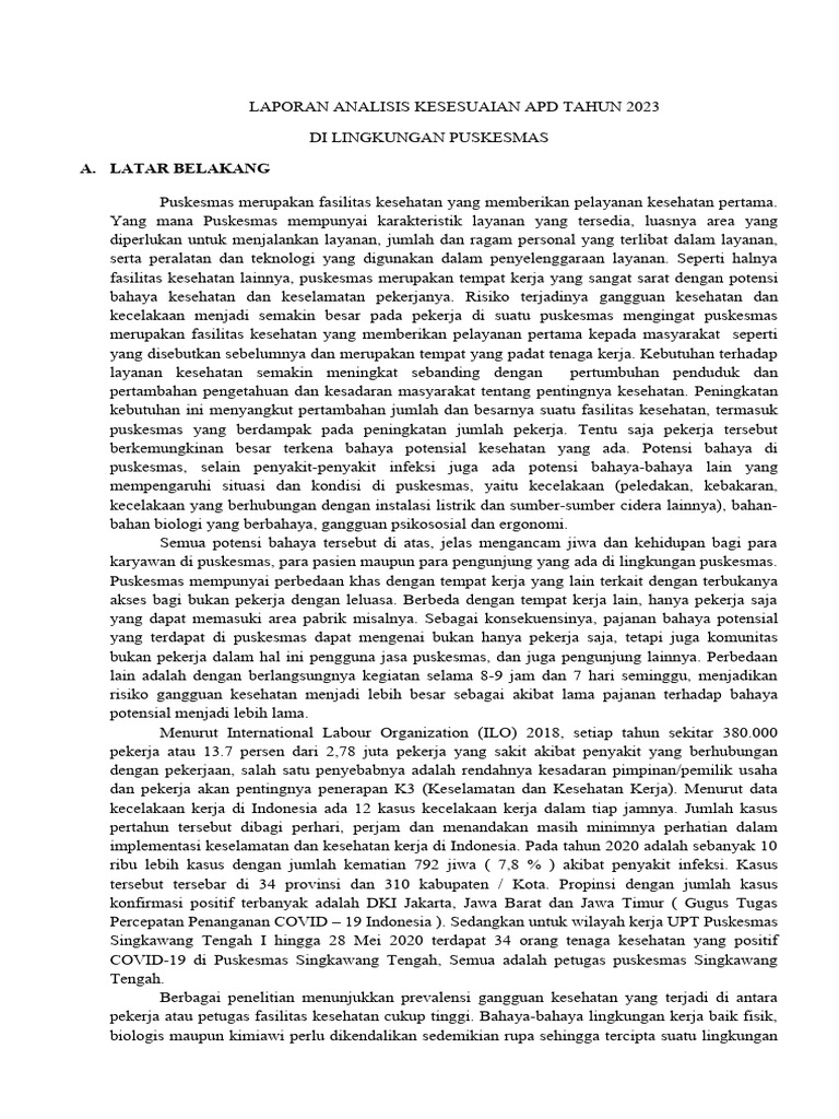 Mei Laporan Monitoring Penggunaan Apd | PDF