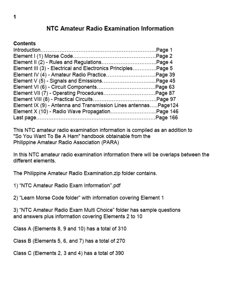 NTC Amateur Radio Exam Information | PDF | Electrical Impedance | Hertz