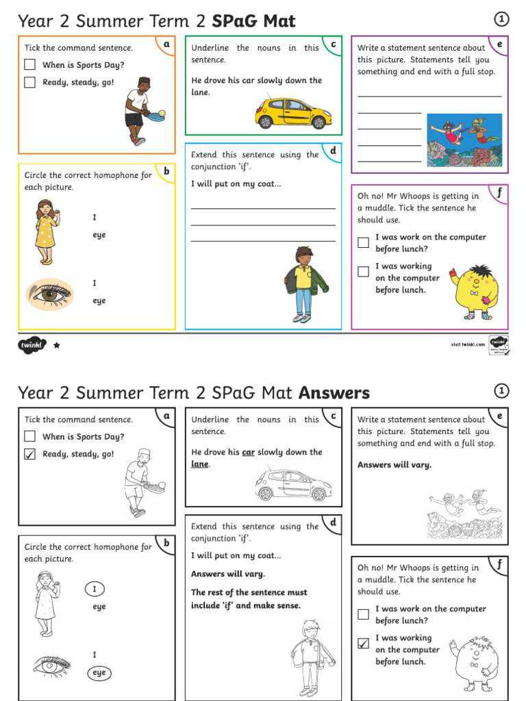 Year 2 Term 2 Mat 1 | PDF