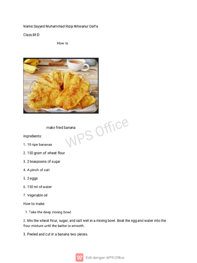 PDF Pisang Goreng | PDF