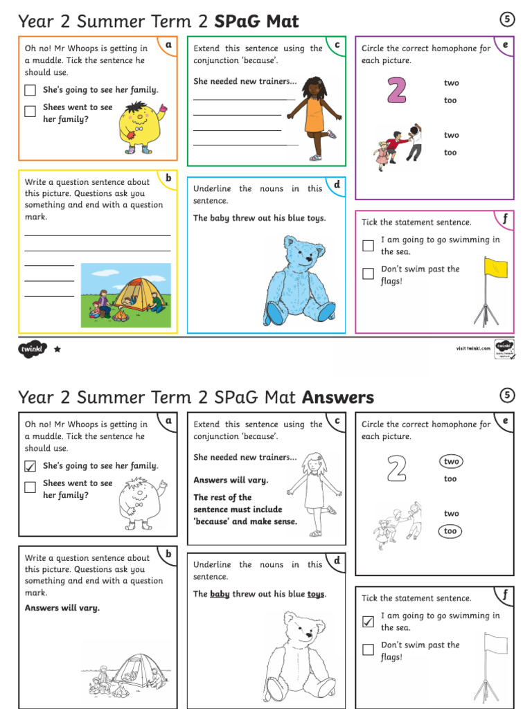 Year 2 Term 2 Mat 5 | PDF