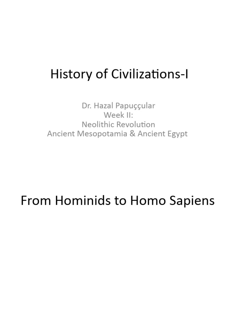 Neolithic Revolution, Ancient Mesopotamia and Egypt | PDF | Sumer ...