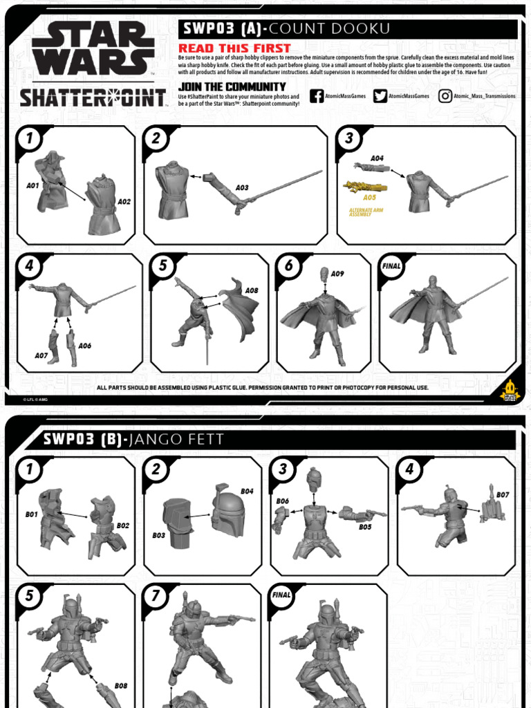 SWP03 CountDooku-Squad Assembly | PDF