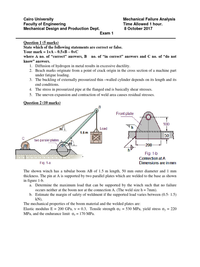 Exam 1-2017-2018 | PDF