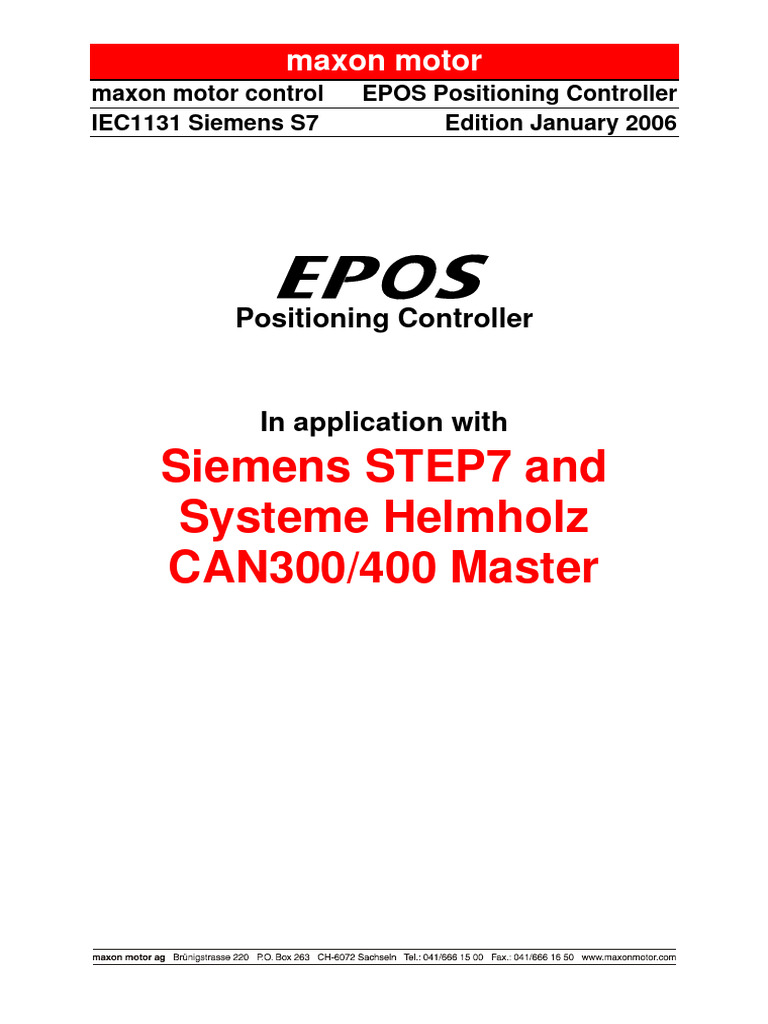 Siemens Step7 and Systeme Helmholz CAN300or400 Master | PDF