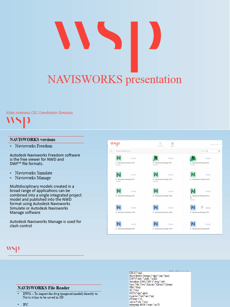 NAVISWORKS Presentation | PDF | Computer File | Directory (Computing)
