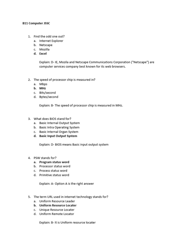 B11 Computer JSSC | PDF | Central Processing Unit | Bios