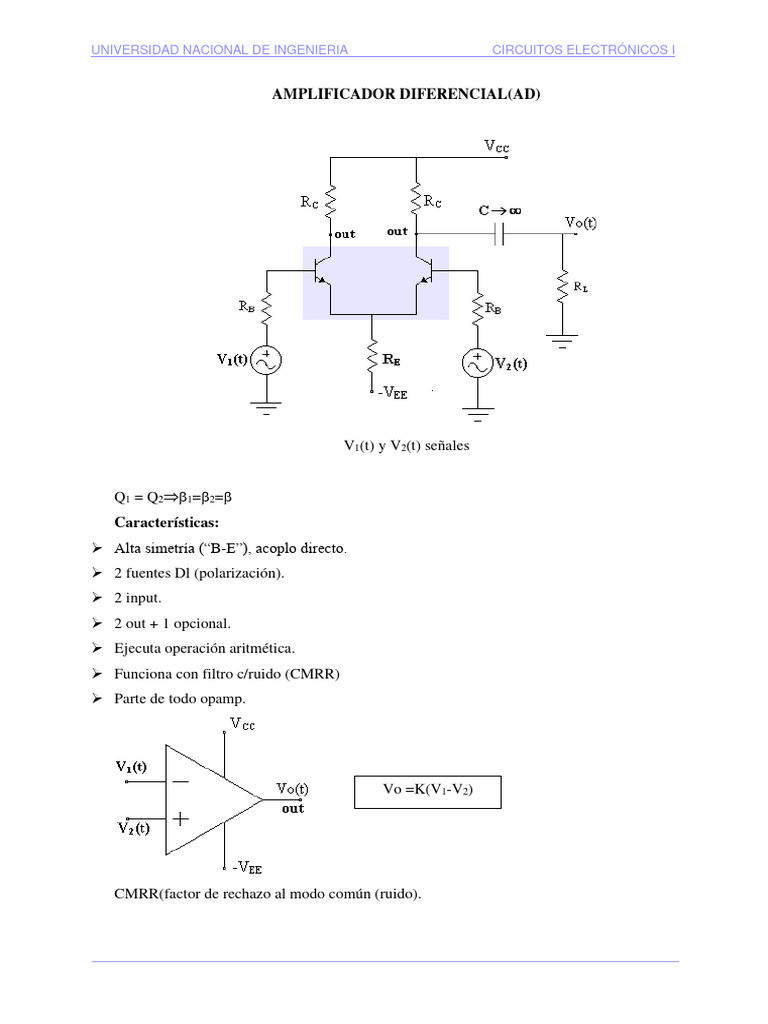 E421 Circuitos Electrónicos - Despues Parcial (Champion) | PDF ...