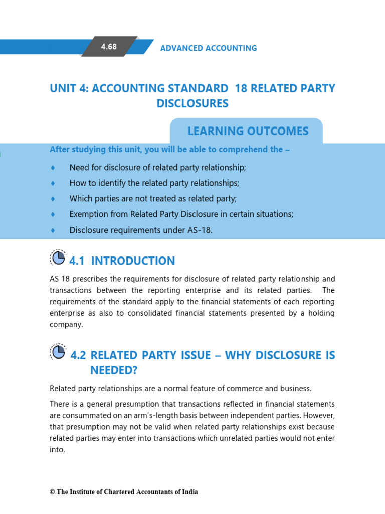 AS 18 Related Party Disclosures | PDF
